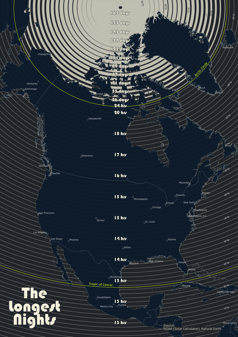 The Longest Night Map – Antonio Antoine Cartography